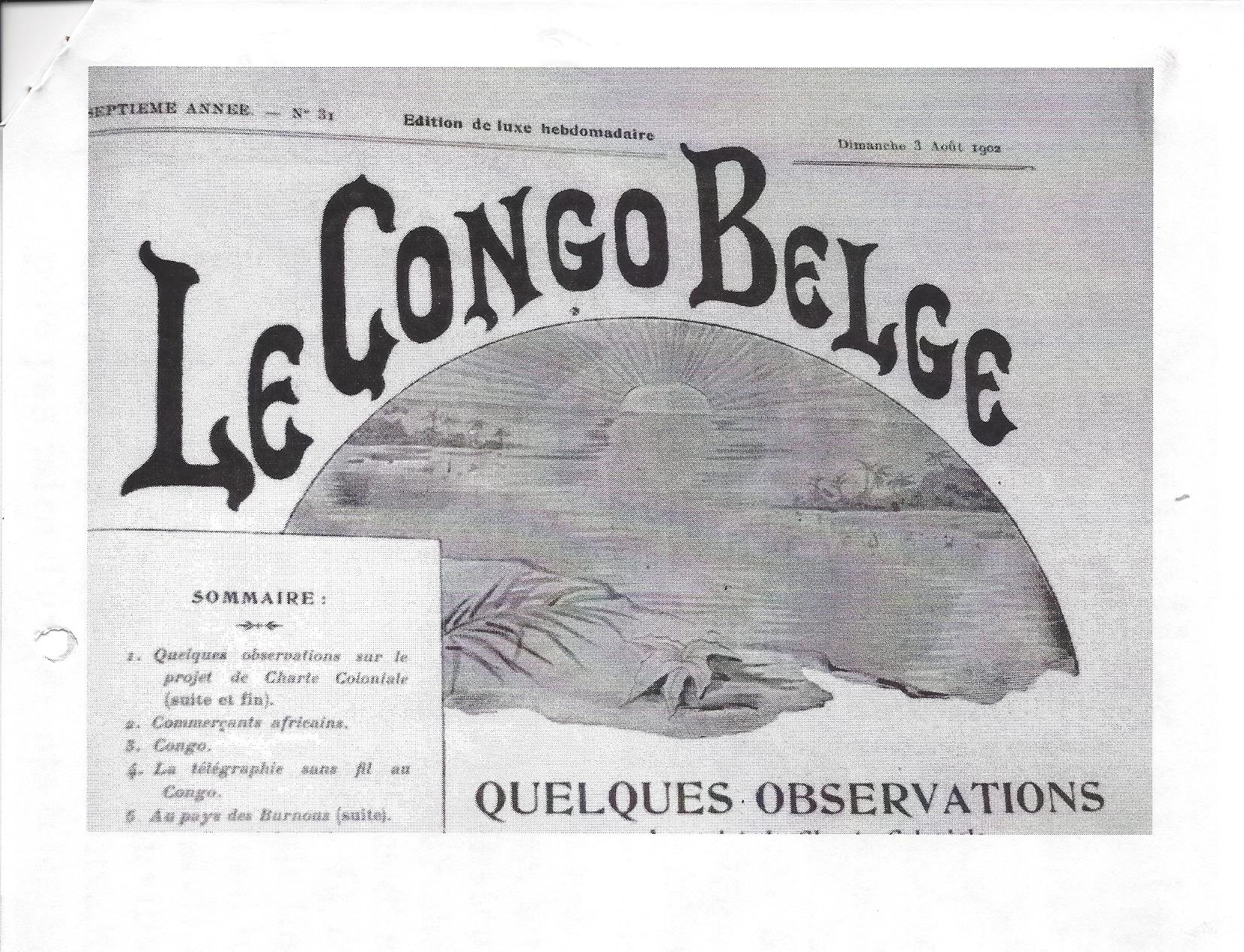 Le Congo Belge, août 1902 – Radiohist.be